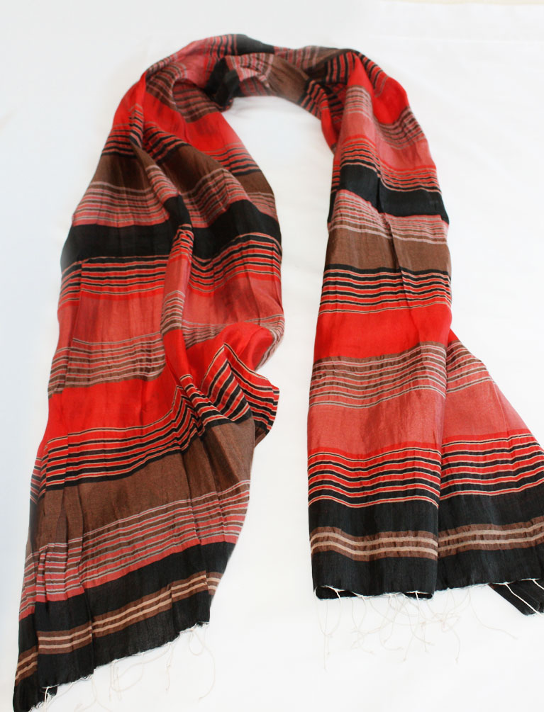 Jaunty lightweight Pure Silk Scarf - Pashmina Passion